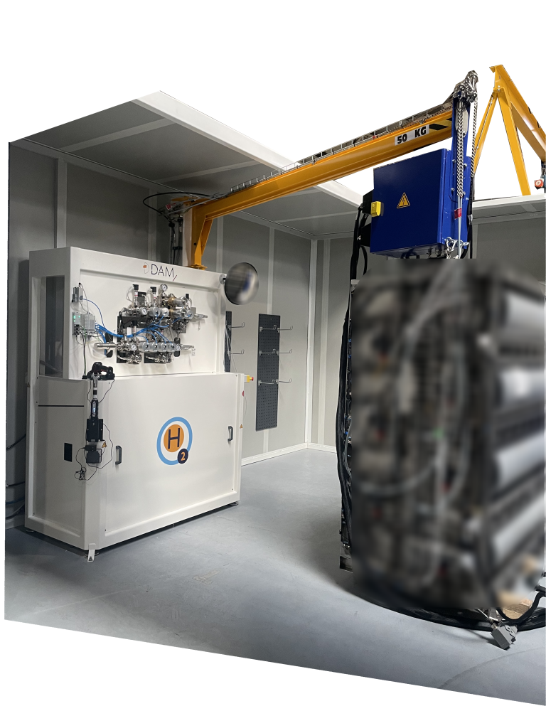 High pressure testing station 400 bar / 875 bar - DAM Group